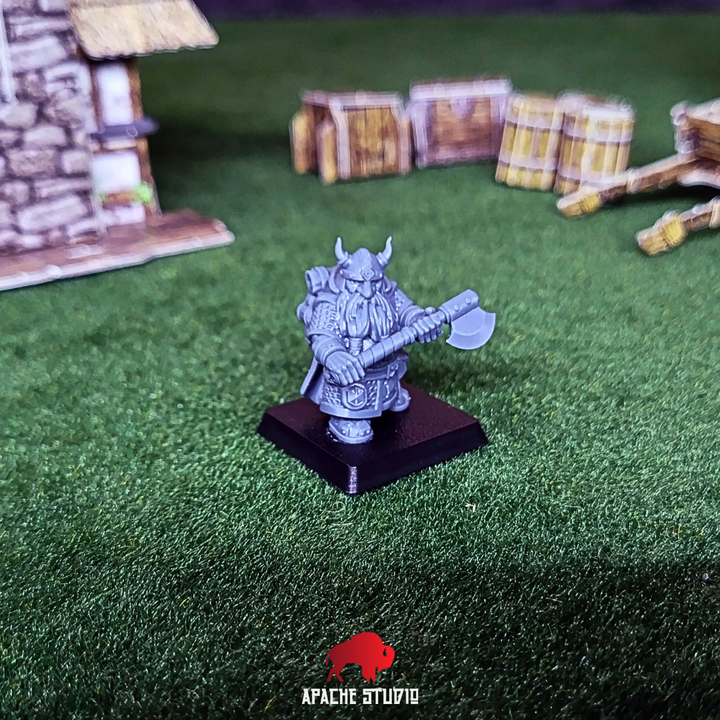 3D Printable Forgeborn Clan: Rangers (dwarf unit) by Apache-Studio